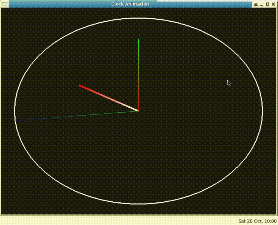 Create a Simple Clock Animation using OpenGL and GLUT | Programming ...